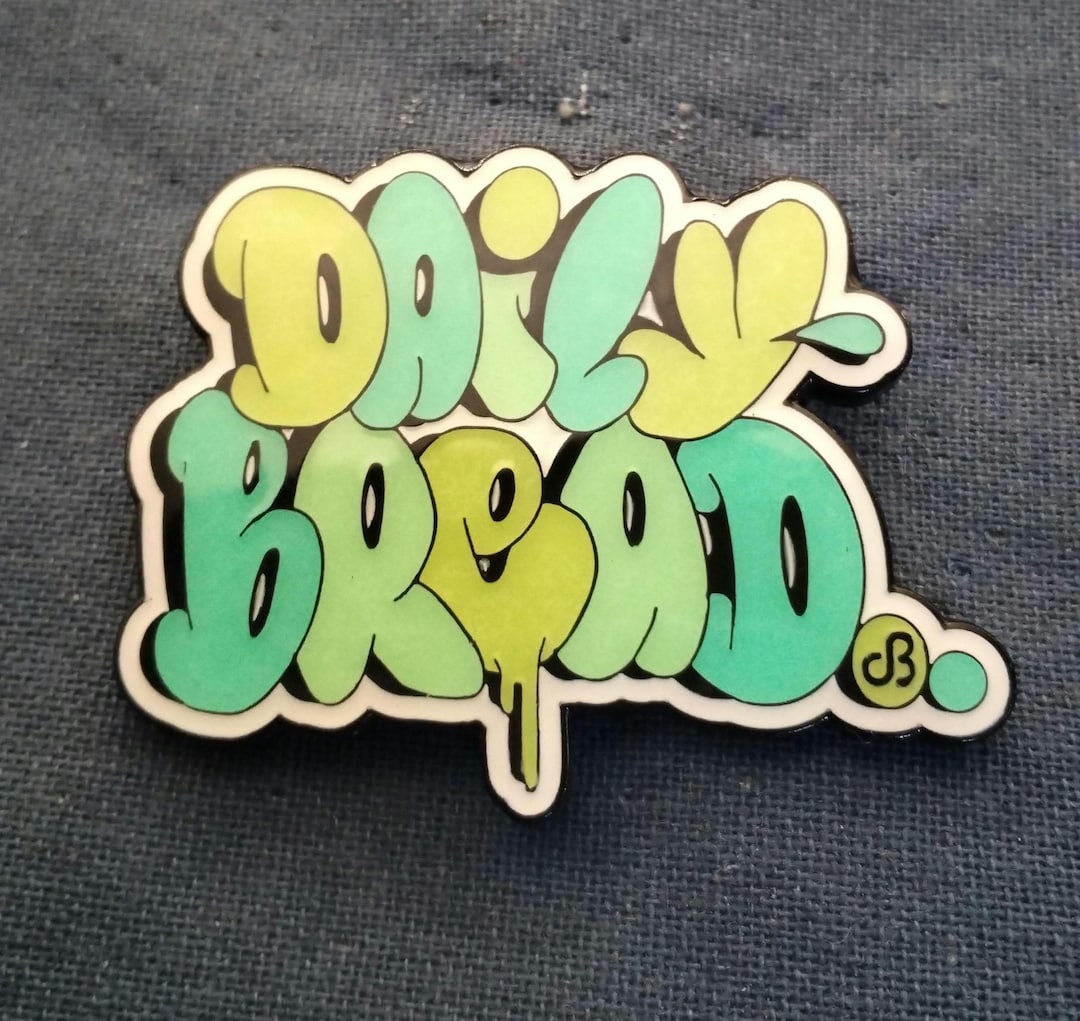 LE EDM Graffiti Style Enamel Glow Pin 1.75 Inch by 1.5 Inch:inspired by ...