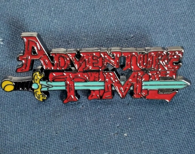 Adventure Time Logo 2 Inch Enamel Pin - Etsy