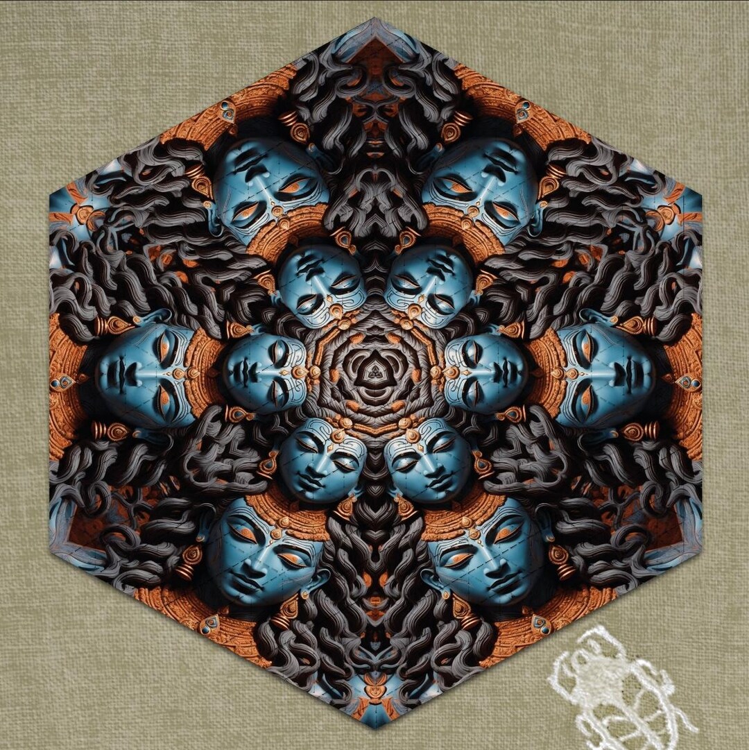 Blotter Art/infinity 3d Geometric Shiva Hexagonal 600-tab Sheet 7 Inch ...