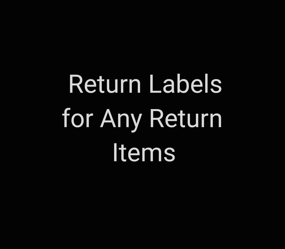 Return Labels - Etsy