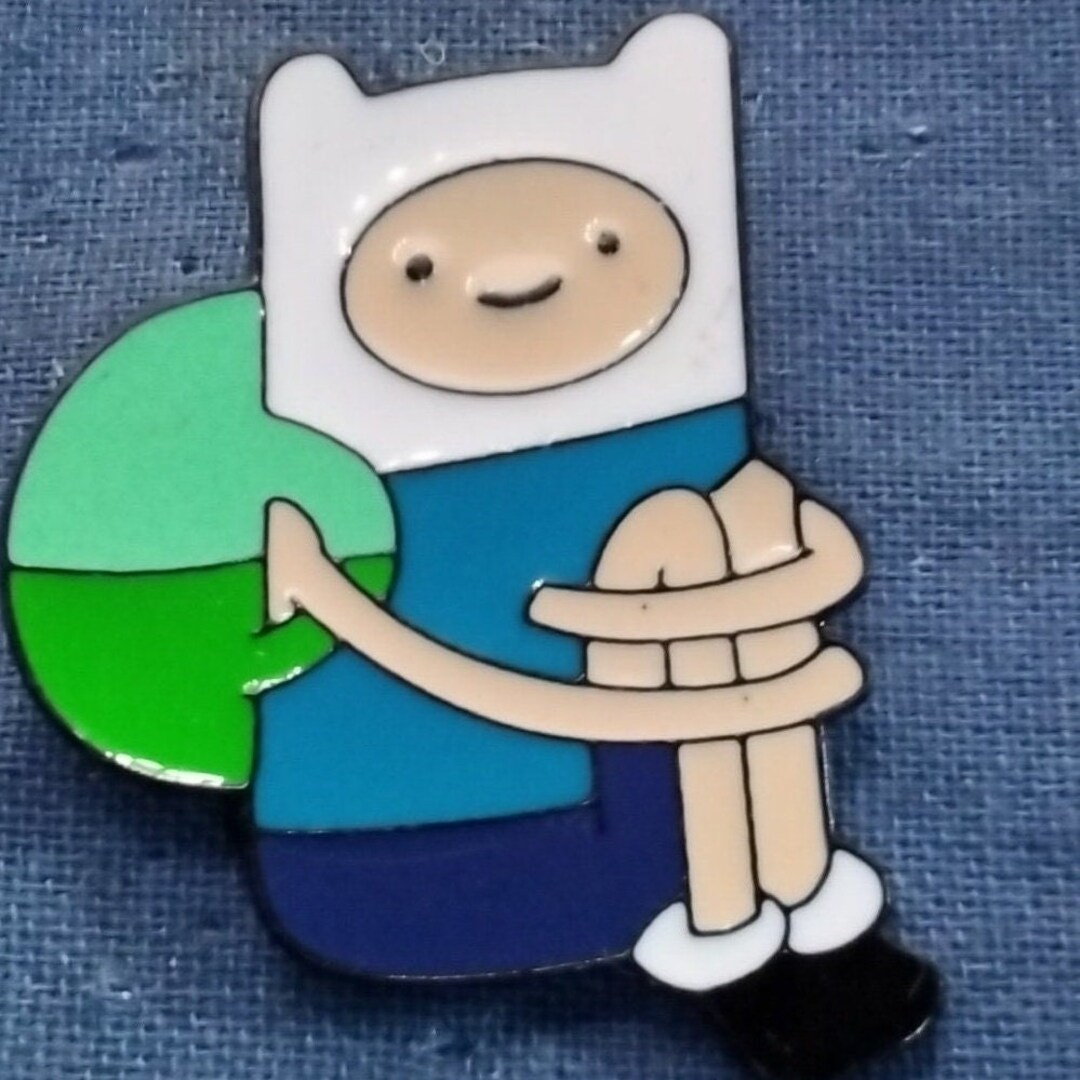 Adventure Time Fin Sitting Enamel Pin 1.25 Inch by 1.5 Inch - Etsy