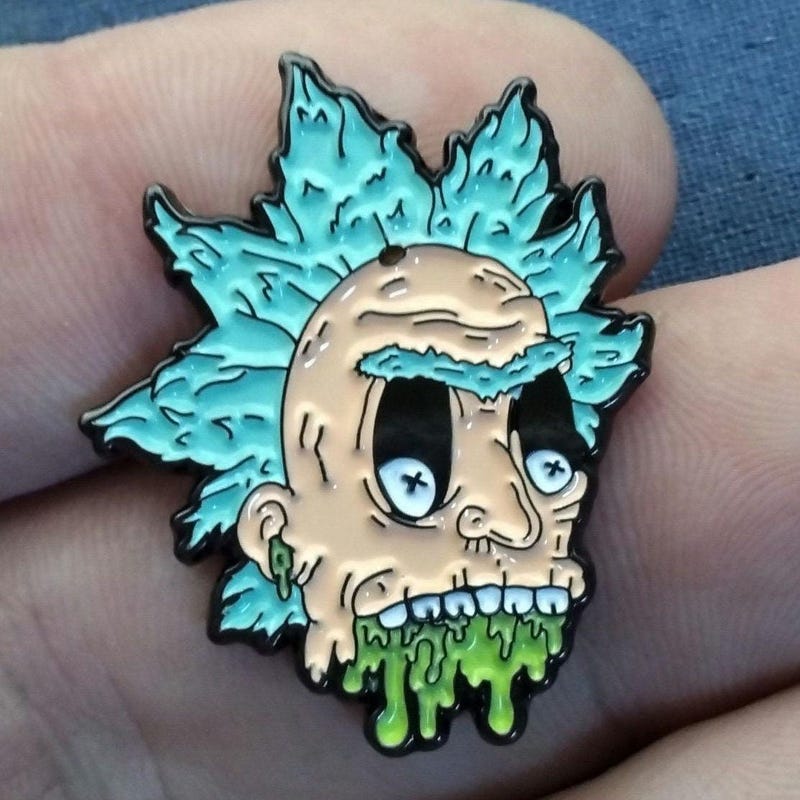 Rick and Morty Pin - Etsy