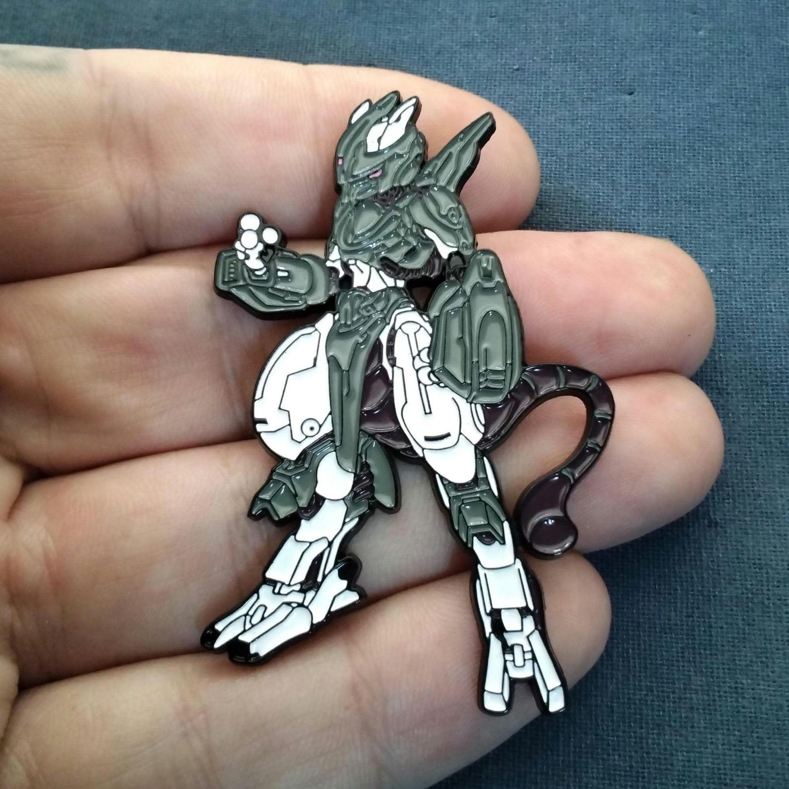 Anime Armored Mecha-mew Inspired Enamel Pin 1.5 Inch by 2.4 Inch - Etsy
