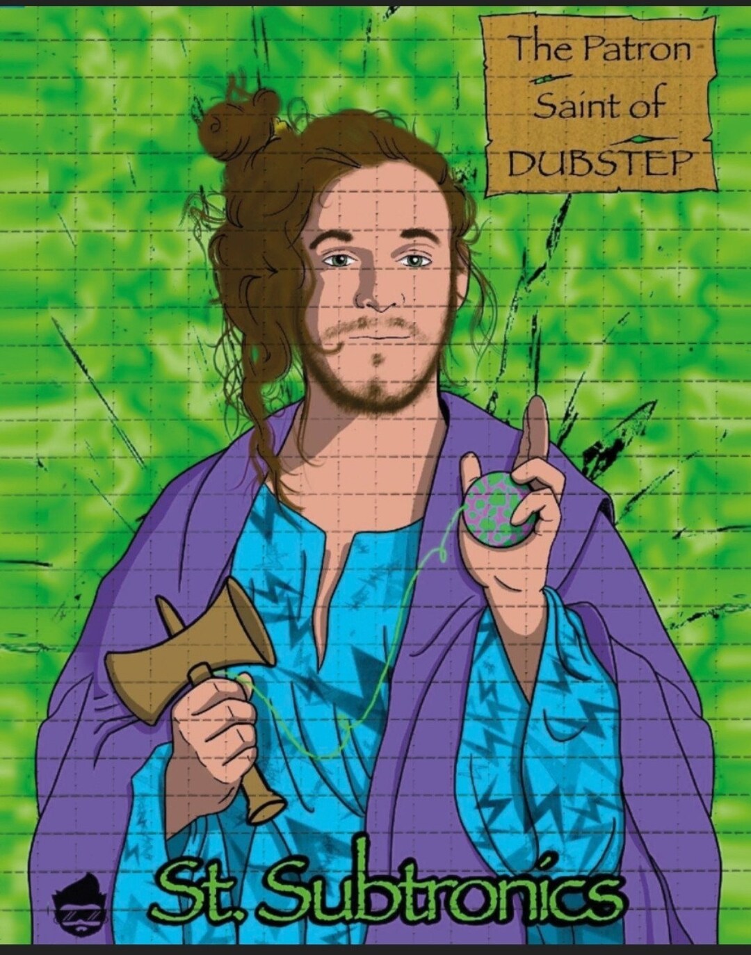 Subtronics "saint of Dubstep" 500-tab Portrait Sheet 7 Inch by 8.5 Inch ...