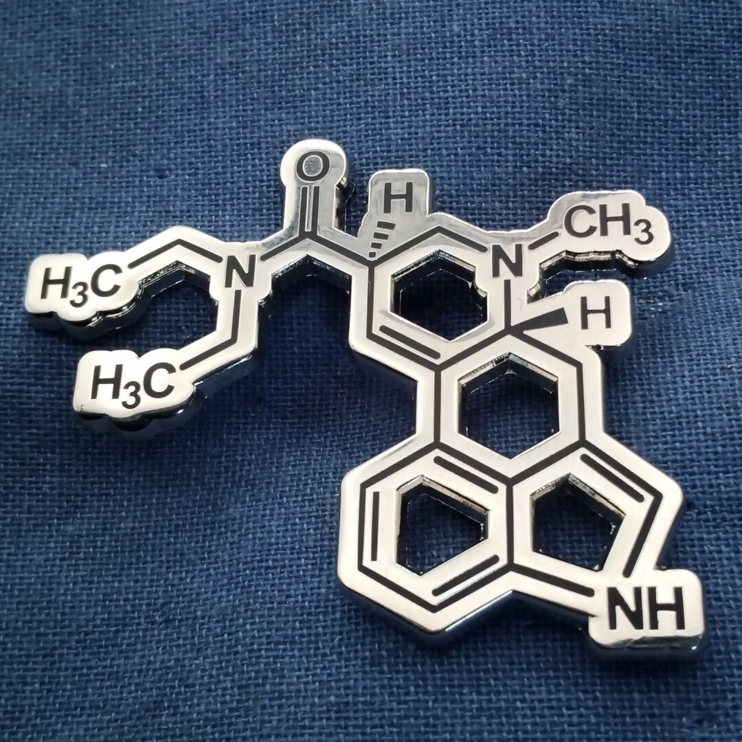 LSD Molecule Pin 2 Inch by 1.5 Inch - Etsy