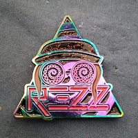 REZZTRONICS Rezz and Subtronics Inspired Black Ice Vinyl Art Painting ...