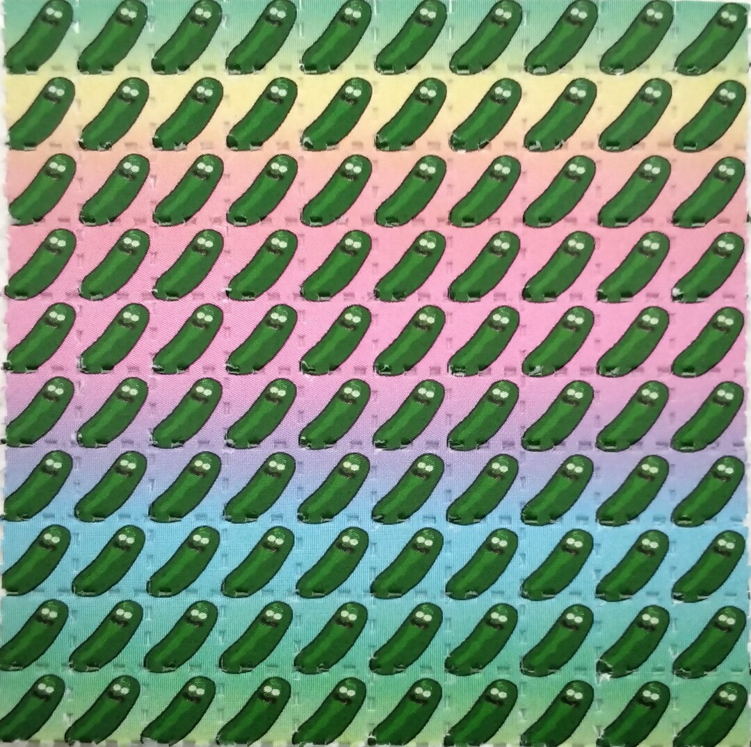 Blotter Art/it's Pickle Rick100 Tab Sheet 2.5 Inch by 2.5 Inch - Etsy