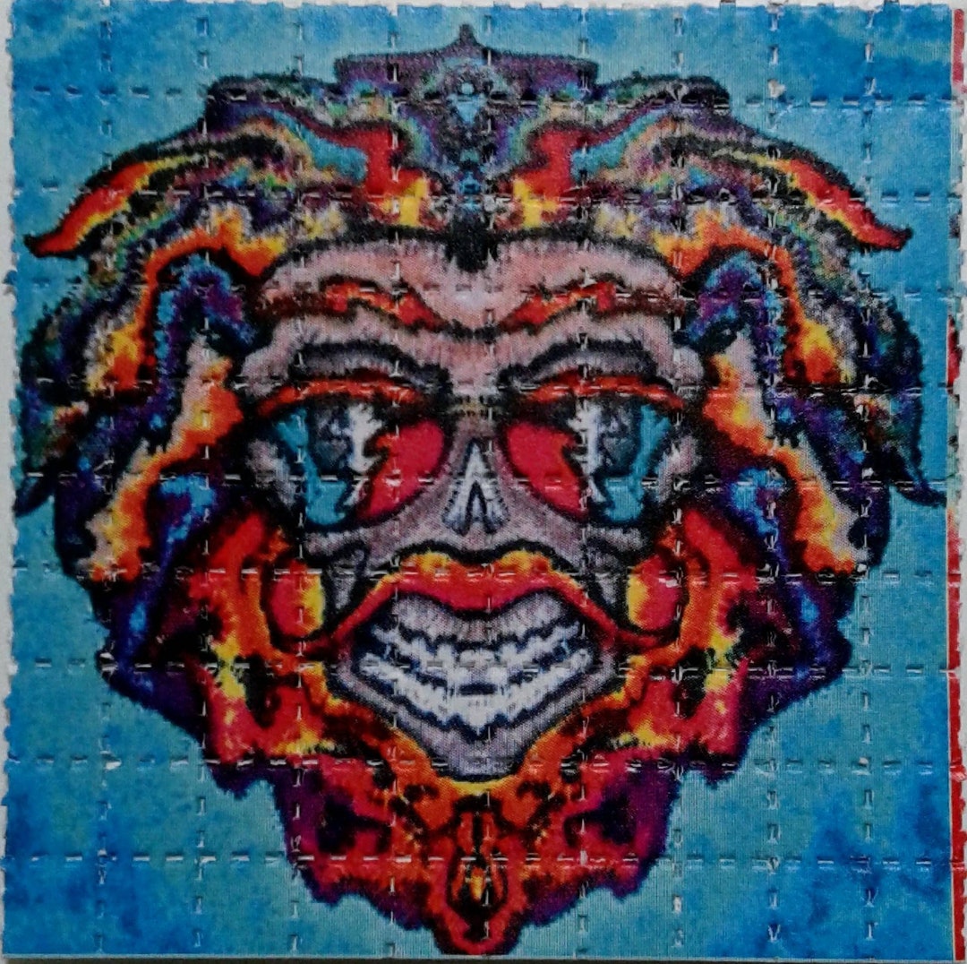 Blotter Art/dead Head Dread Head 100-tab Sheet 2.5 Inch by 2.5 Inch - Etsy