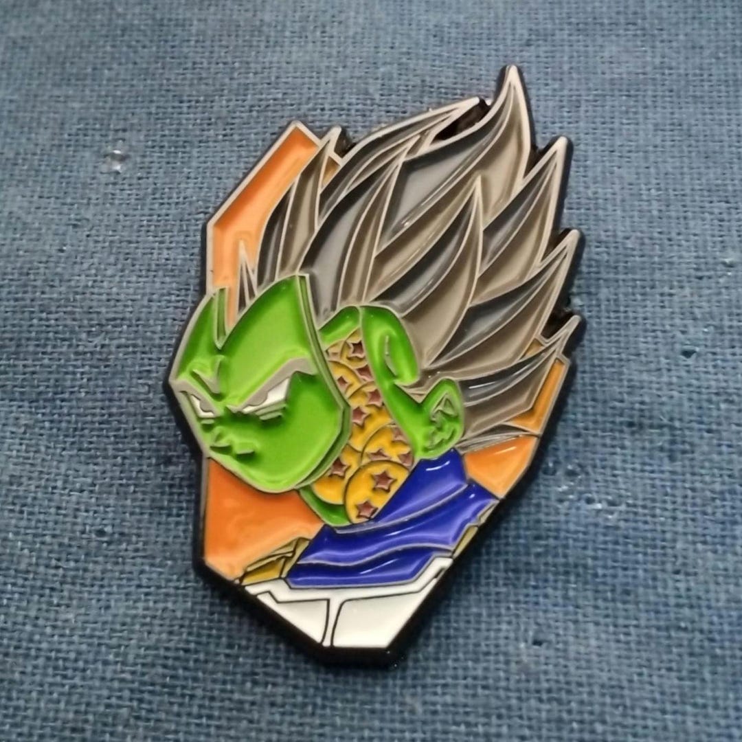 Anime DBZ Vegeta X Piccolo Picceta Anime Enamel Pin 1 Inch by 1.5 Inch ...