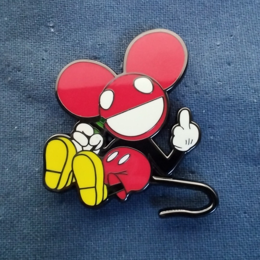 EDM Cartoon Dj Mouse Hard Enamel Pin 1.5 Inch by 1.75 Inch - Etsy