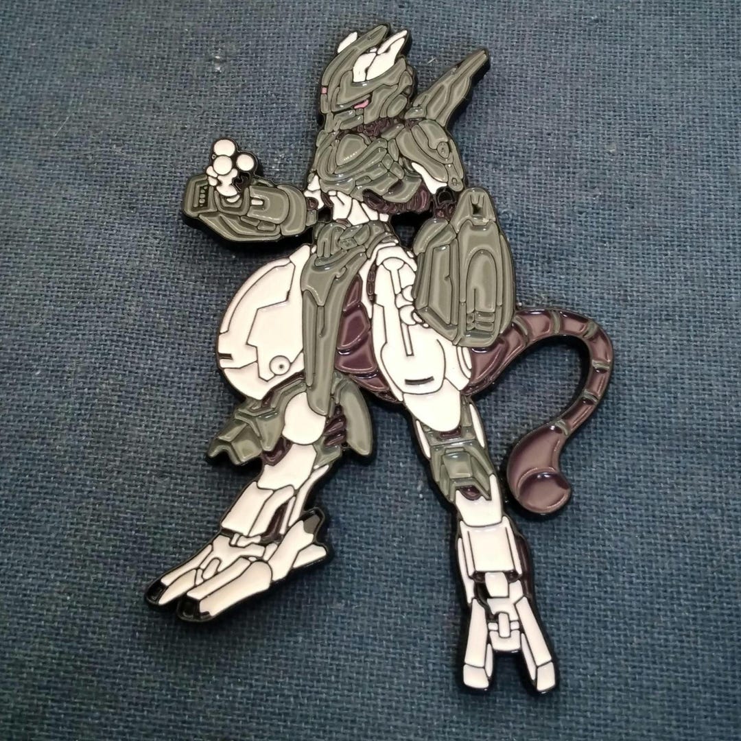 Anime Armored Mecha-mew Enamel Pin 1.5 Inch by 2.4 Inch - Etsy