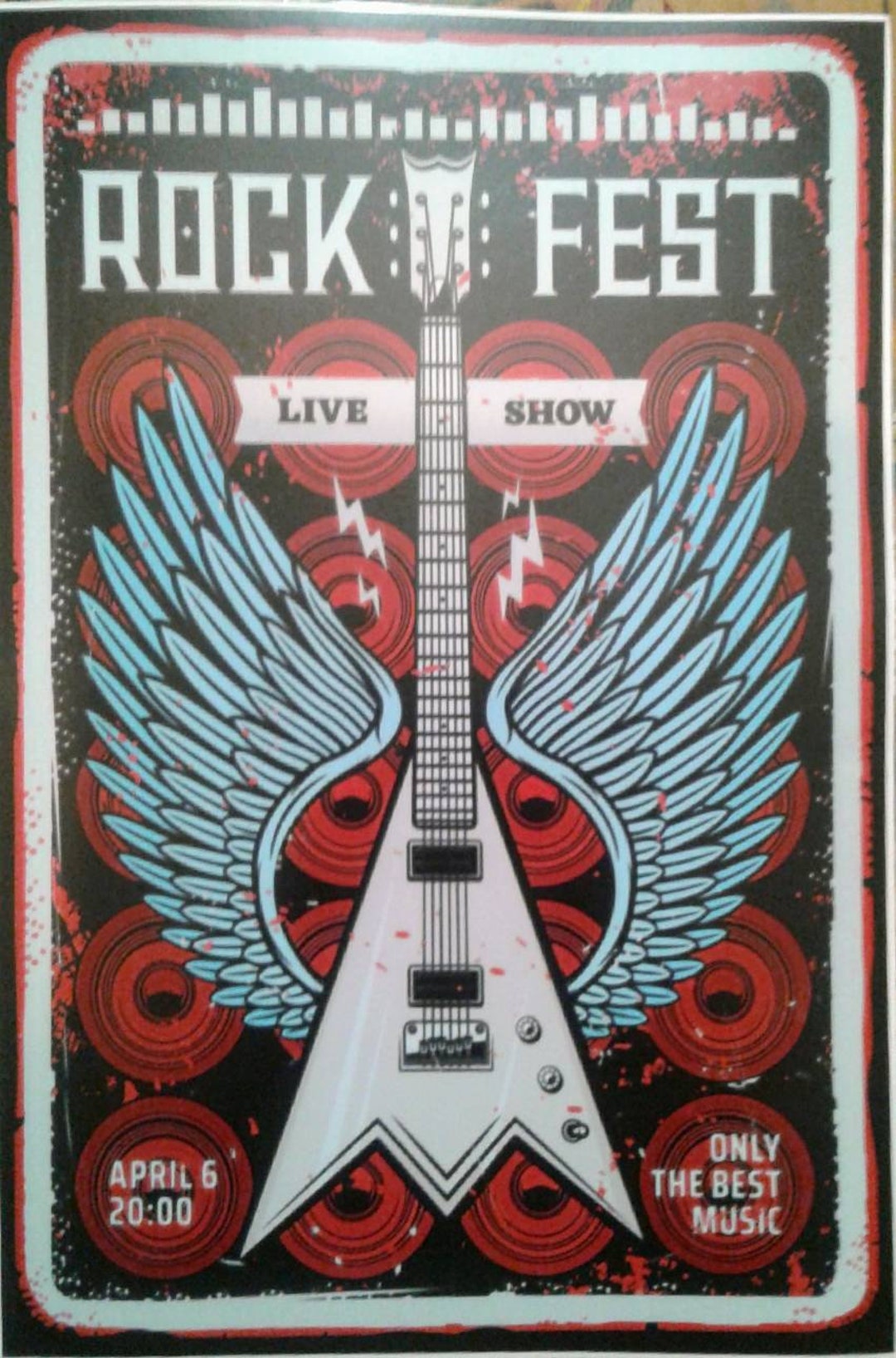 Huge Rock Concert Decals/7.811.8 Rock Concert Stickers/large Rock ...