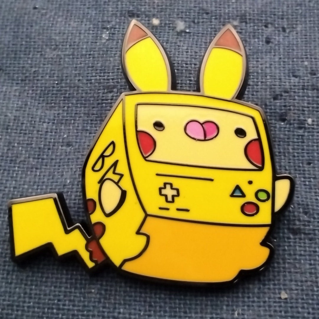 Adventure Time BMO as Pikachu Enamel Pin 1.25 Inch by 1.25 Inch - Etsy