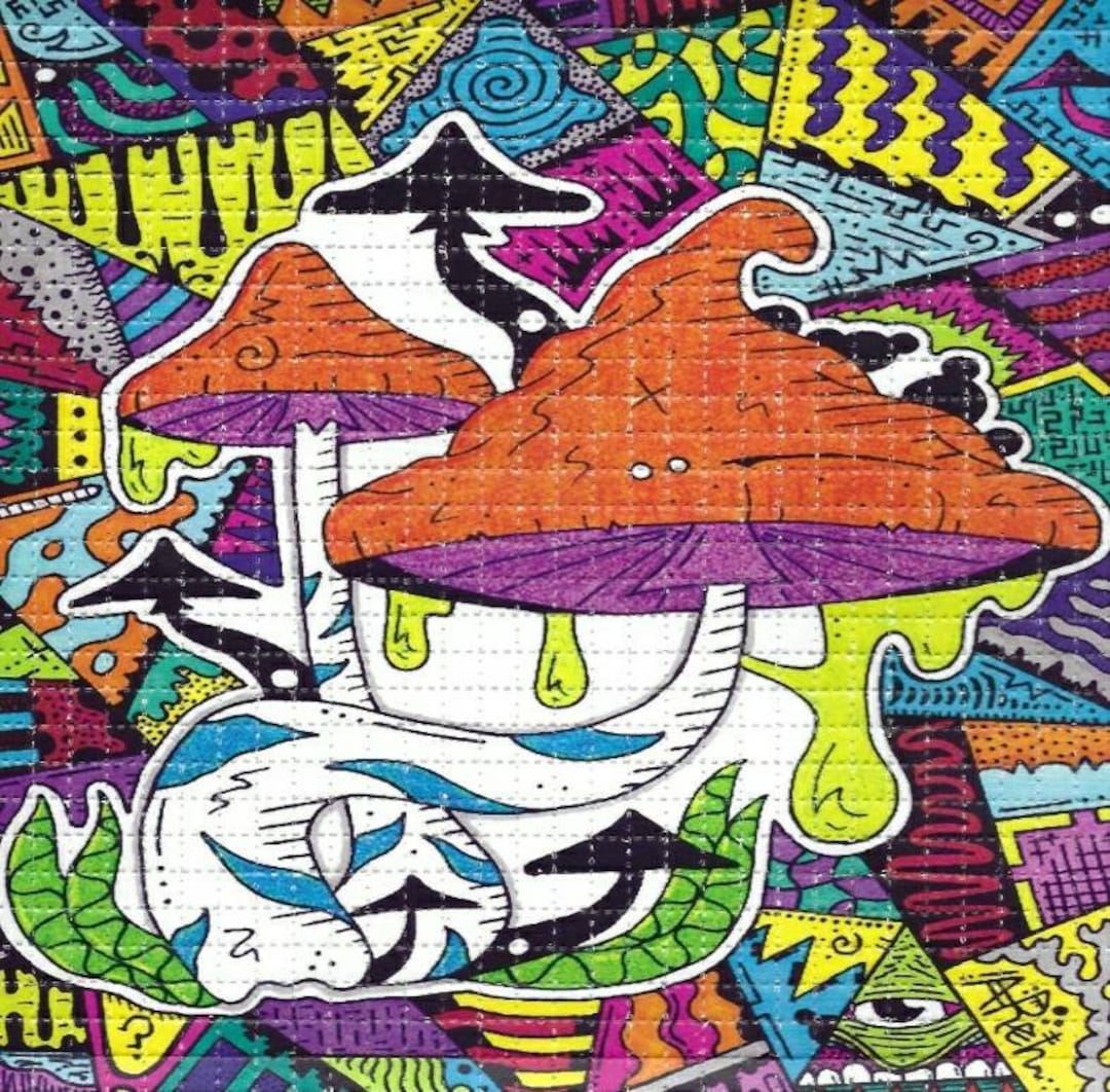 Blotter Art/abstract Geometric Mushroom 900-tab Sheet 7.5 Inch by 7.5 ...