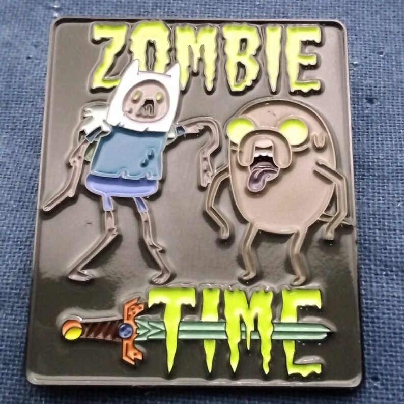 Zombie Time Enamel Pin 1.3 Inch by 1.52 Inch - Etsy