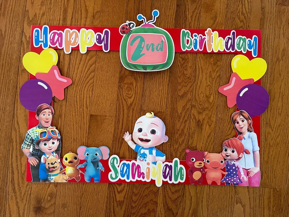 Cocomelon Selfie Frame Cocomelon Party Decor Cocomelon - Etsy Australia