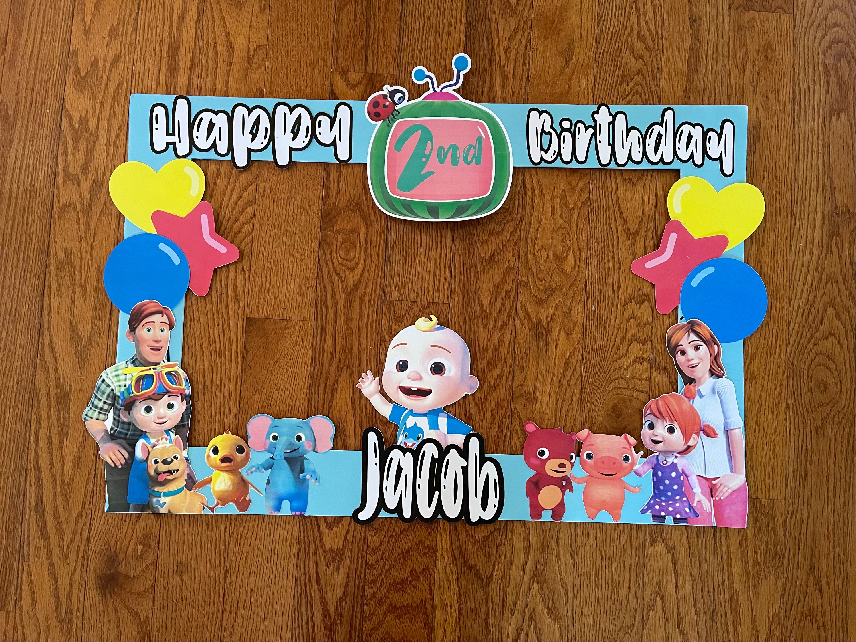 Cocomelon Selfie Frame Cocomelon Party Decor Cocomelon - Etsy Finland