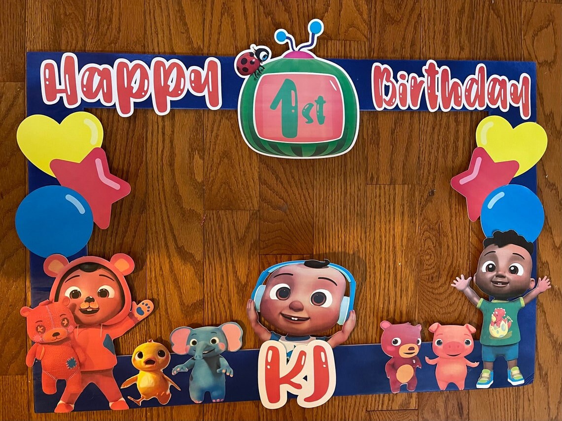 Cocomelon Selfie Frame Cocomelon Party Decor Cocomelon - Etsy Ireland