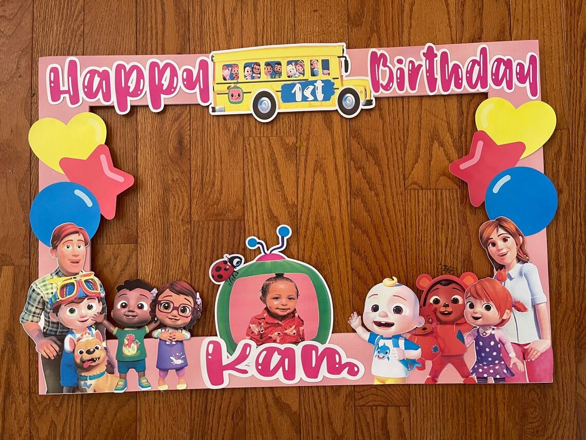Cocomelon Selfie Frame Cocomelon Party Decor Cocomelon | Etsy Singapore