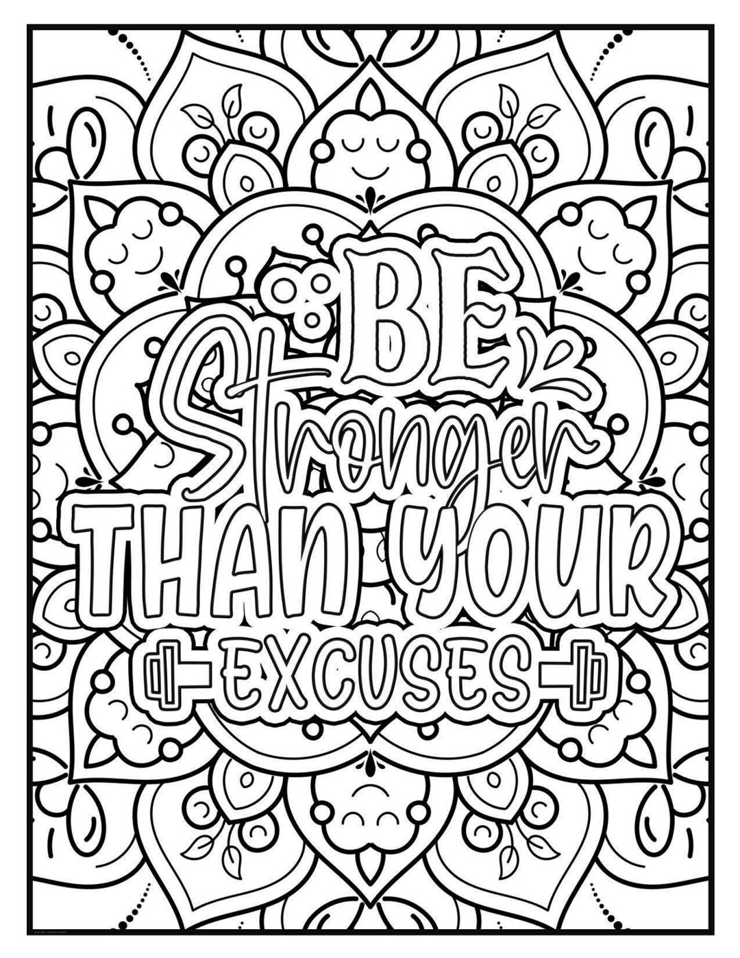 50 Motivational Quote Coloring Pages for Mental Health and - Etsy Canada