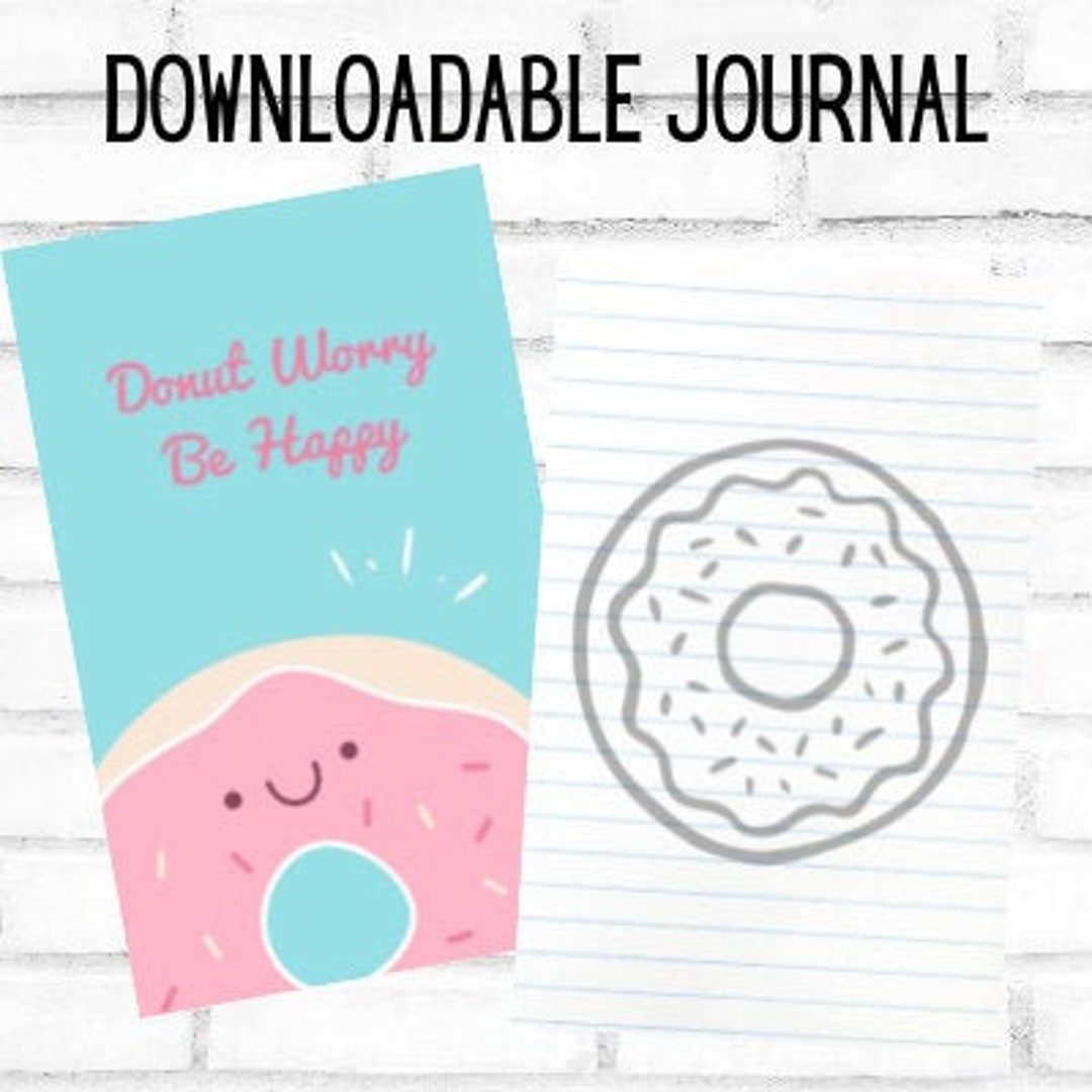 Printable Journal- Donuts - Etsy