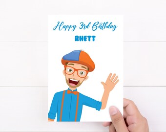 Blippi Card Birthday - Etsy