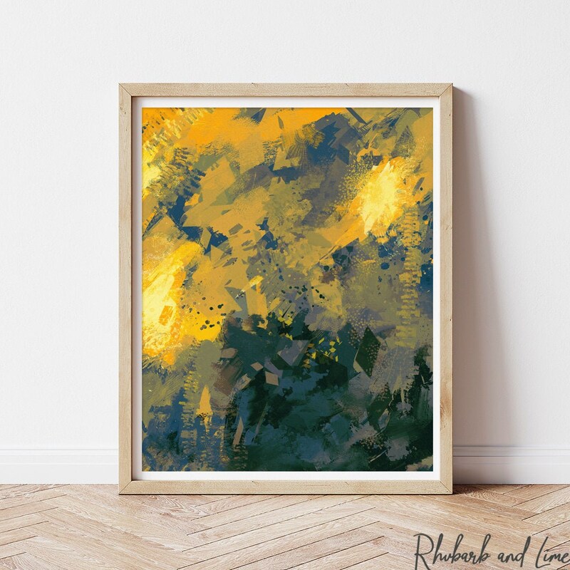 Mustard Yellow Print - Etsy