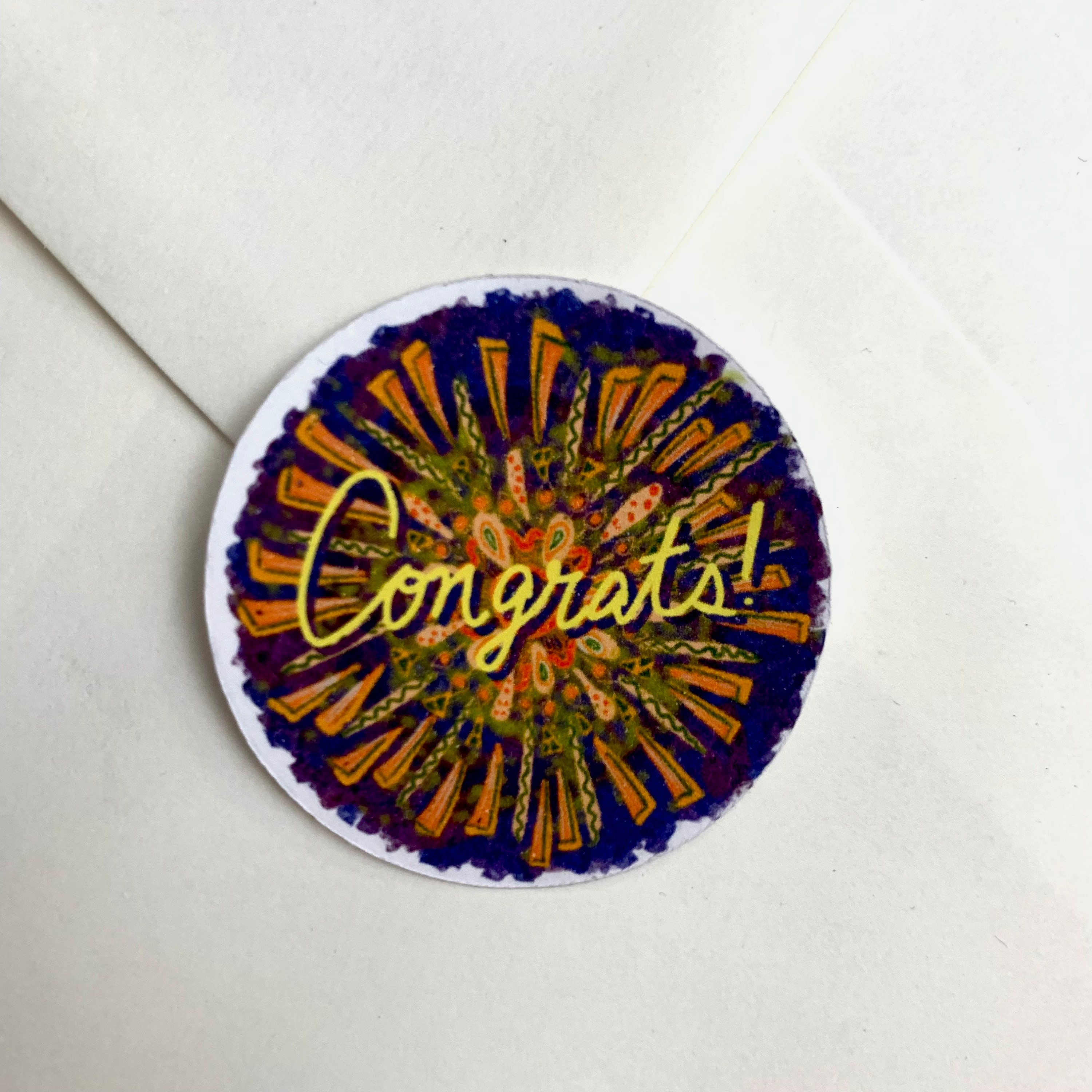 Fireworks Congratulations Card - Etsy