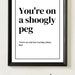Scottish Slang Posters | You're on Your Last Warning (shaky Peg ...