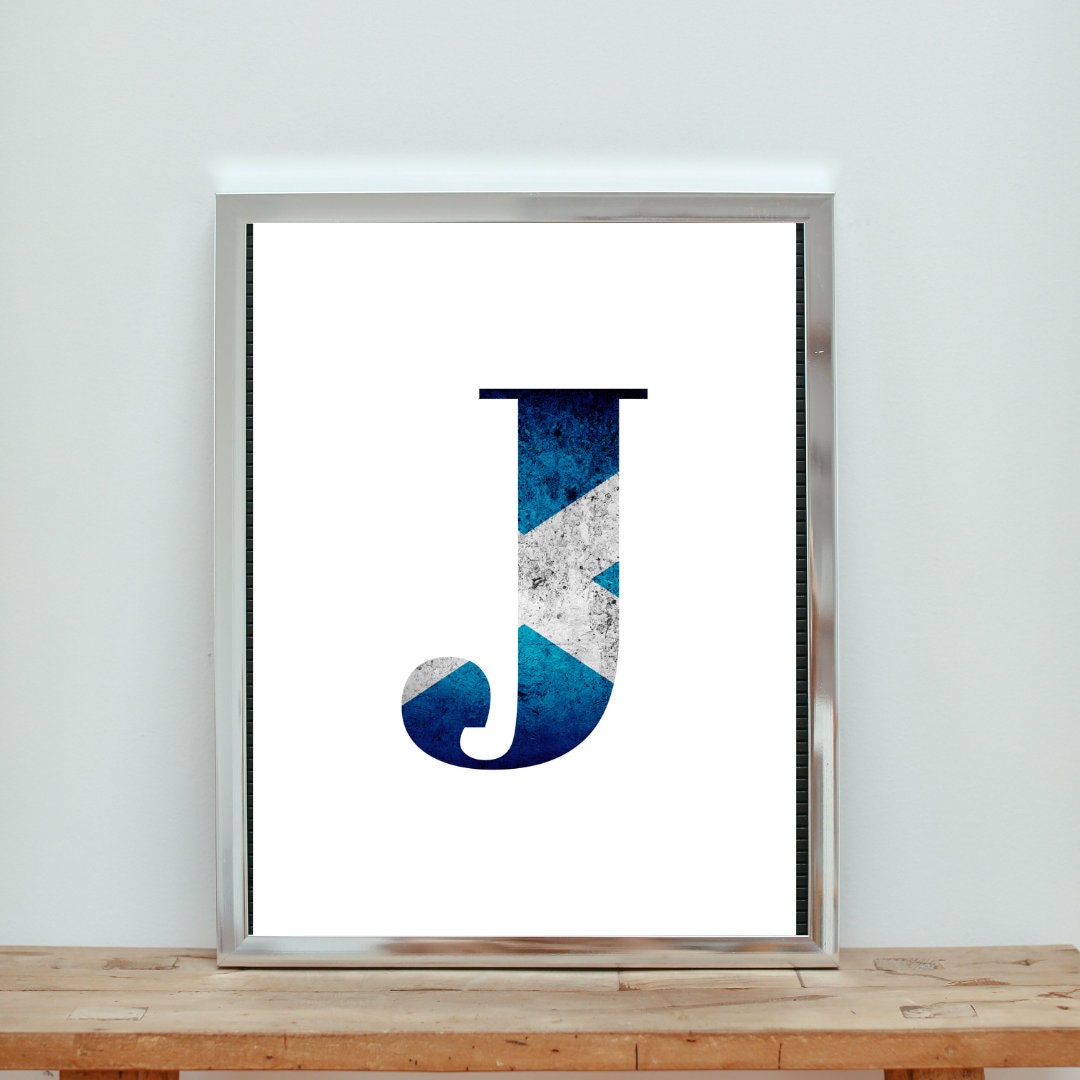 Antique Scottish Flag Design Letter Posters: Scottish Gift - Etsy