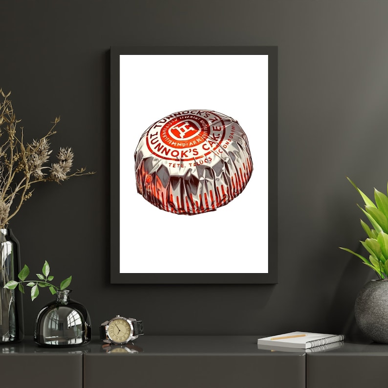 Digital Wall Art Tunnocks Tea Cake Downloadable Print Kitchen Decor ...