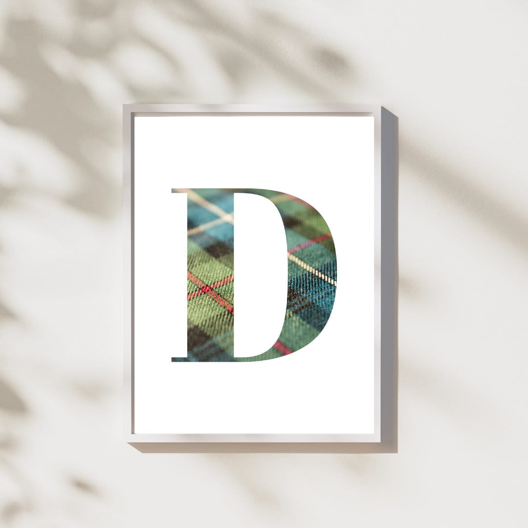 Personalized Tartan Printable Initial Letter | Stylish Home Decor ...