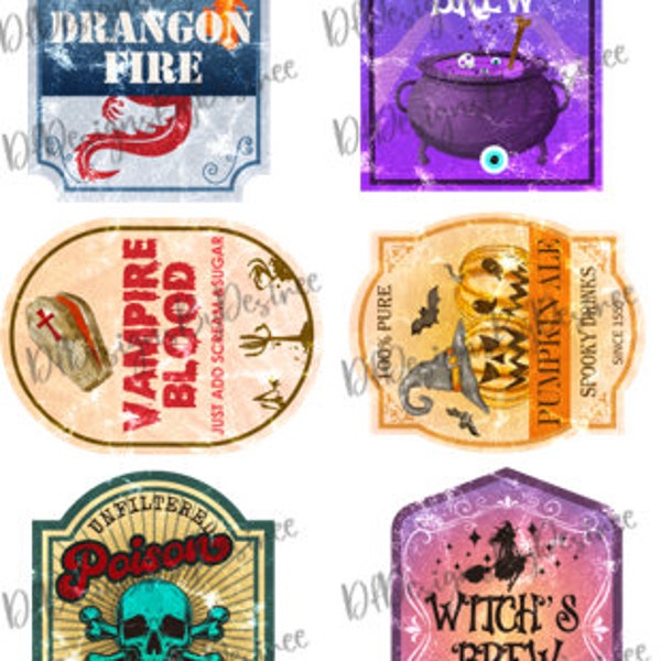 Dragon Blood Potion Label - Etsy