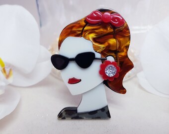 Lady Brooch - Etsy