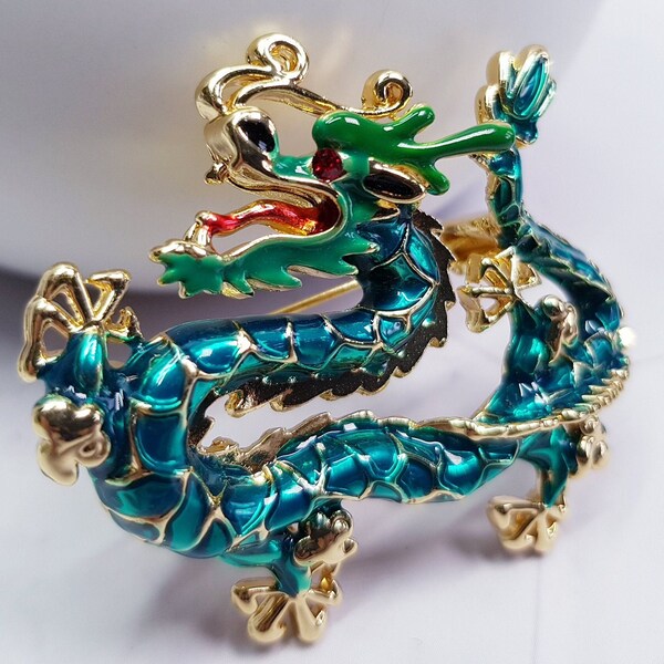 Dragon Brooch - Etsy