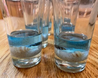 Ocean Shot Glasses - Etsy