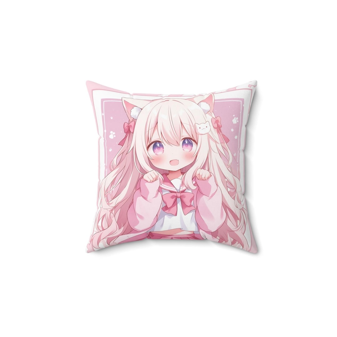 Kawaii Pillow Kawaii Girl Pillow Kawaii Home Decor Anime Pillow Manga ...