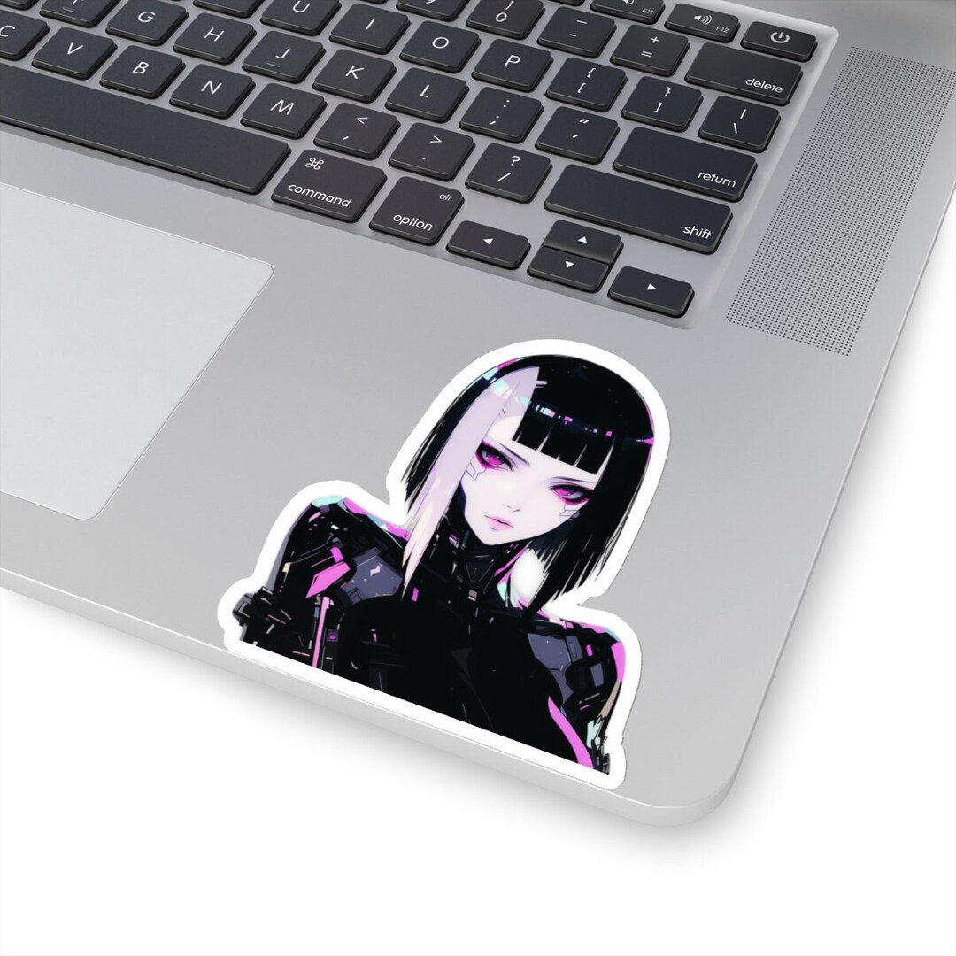 Anime Sticker Cyberpunk Girl Cyberpunk Sticker Anime Girl Sticker Goth ...