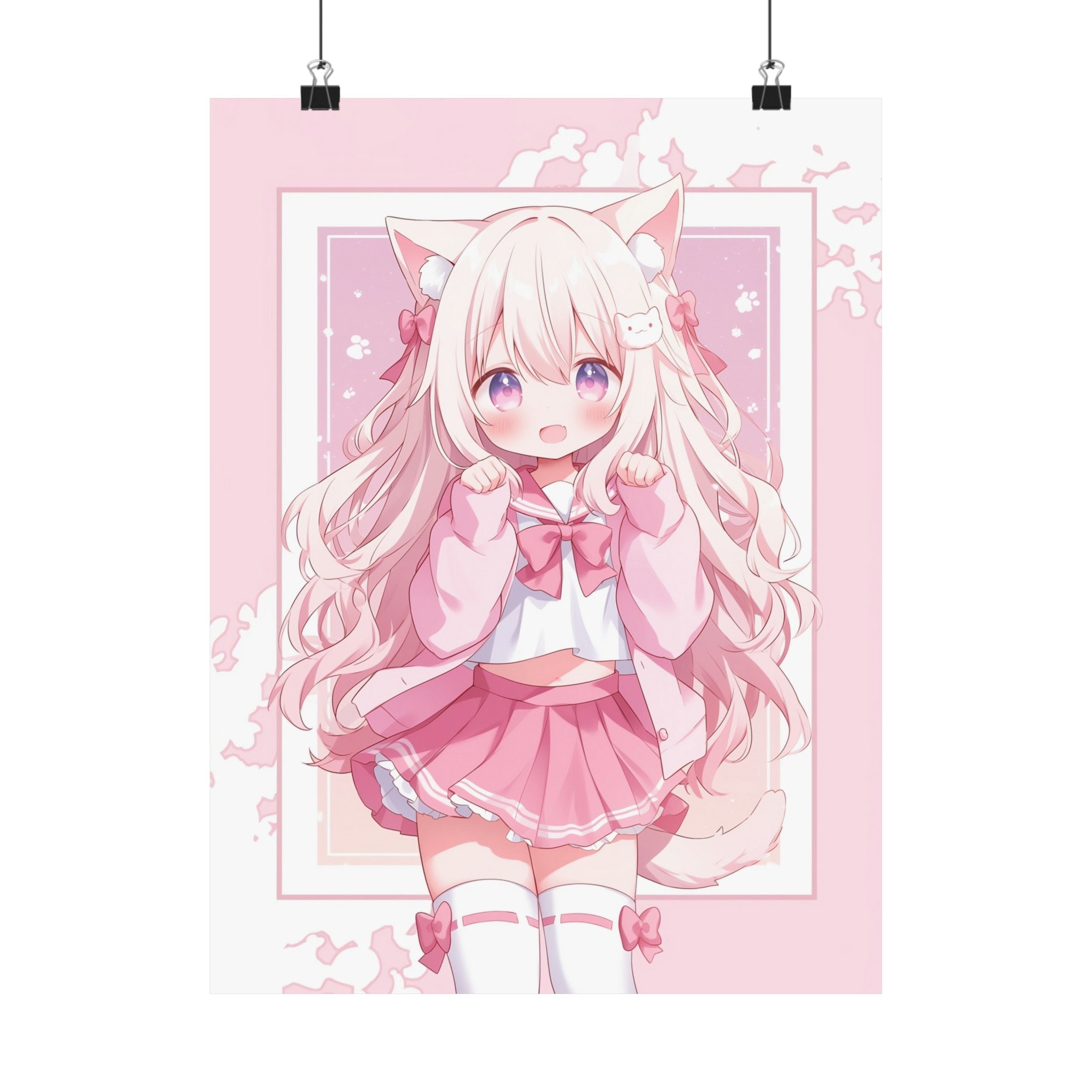 Kawaii Poster Kawaii Girl Poster Kawaii Wall Art Anime Poster Manga ...