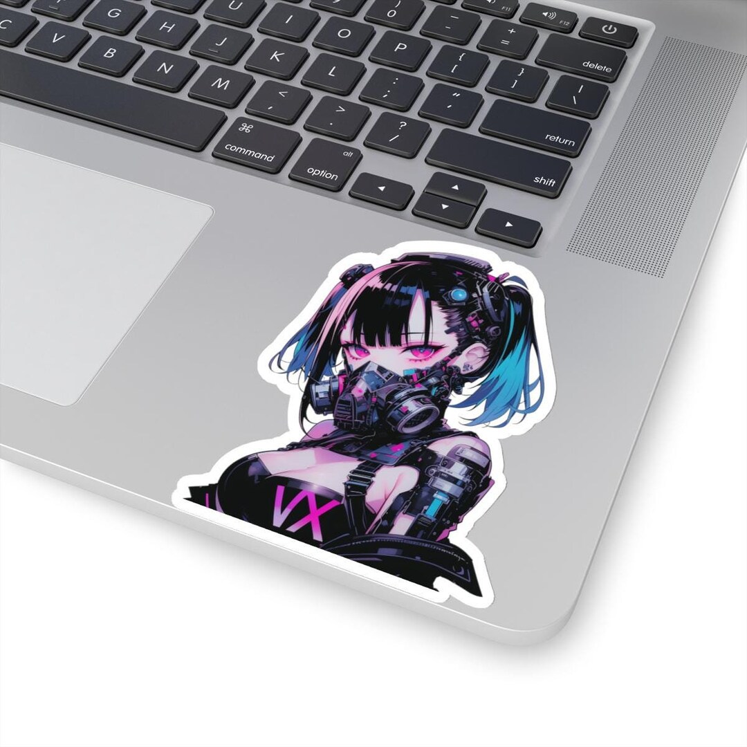 Anime Sticker Cyberpunk Girl Cyberpunk Sticker Anime Girl Sticker Goth ...