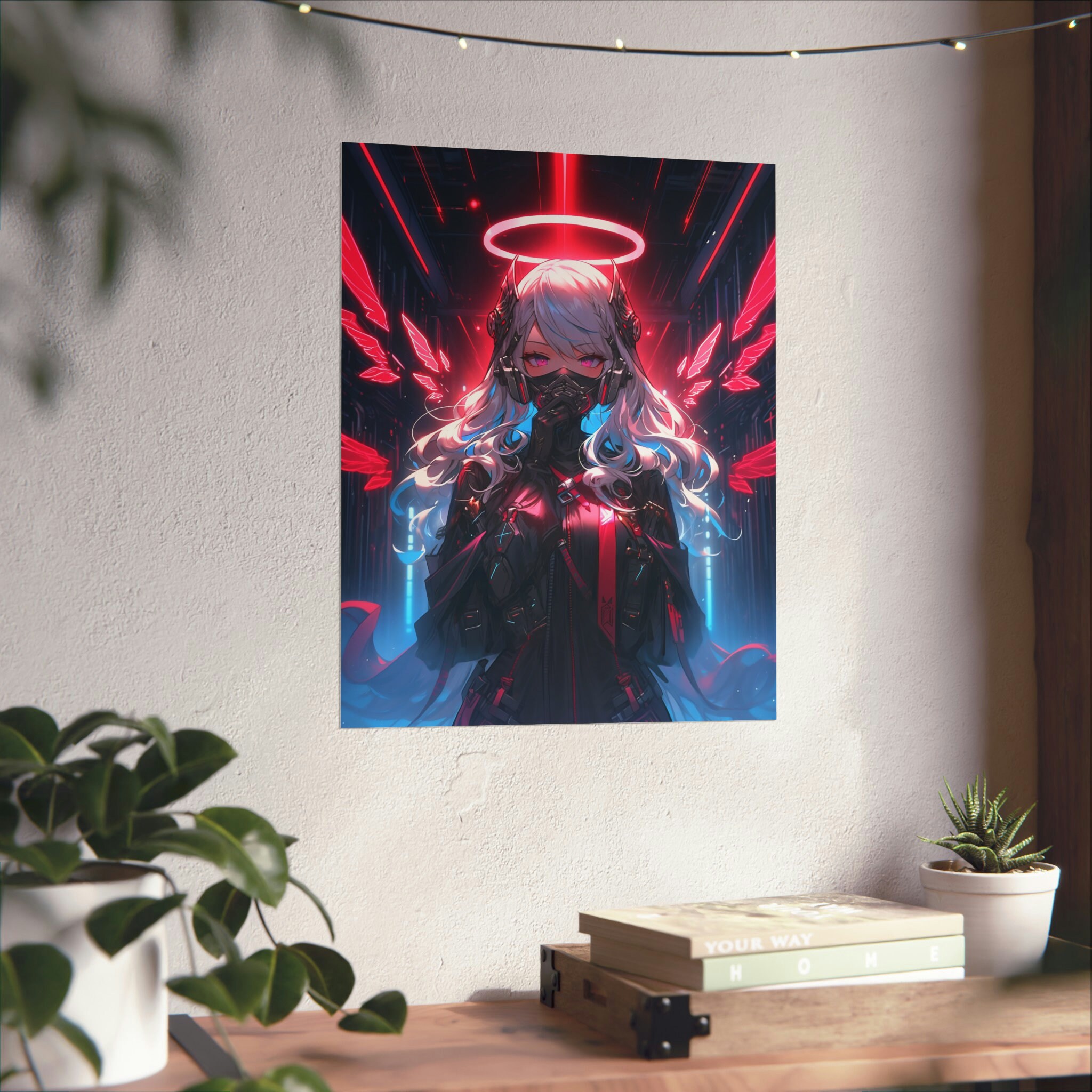 Anime Girl Art Poster Anime Art Print Anime Waifu Poster Anime Girl Art ...
