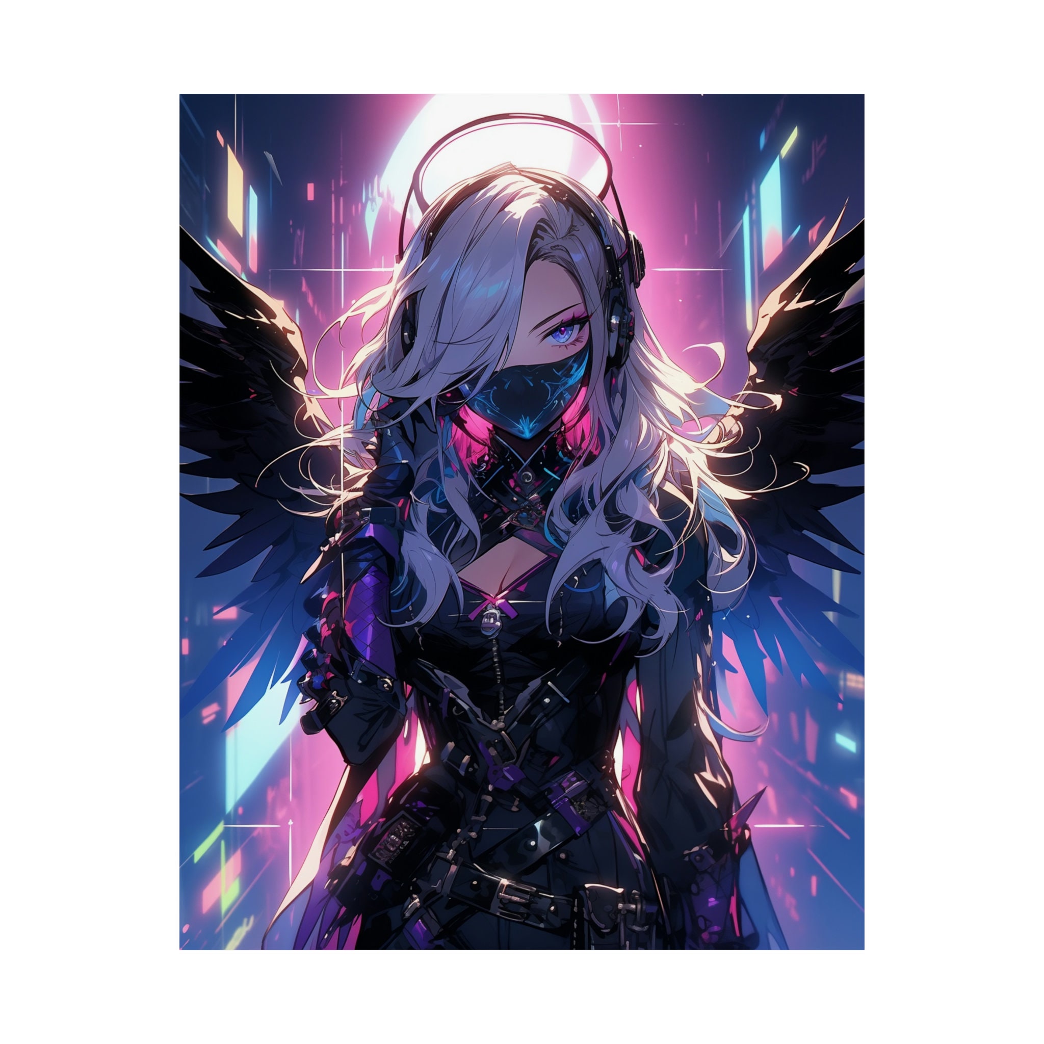 Anime Girl Art Poster Anime Art Print Anime Waifu Poster Anime Girl Art ...