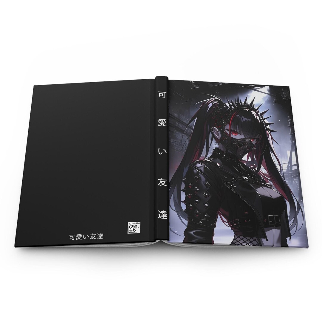 Anime Art Journal Anime Girl Notebook Anime Gift Gothic Journal Ninja ...