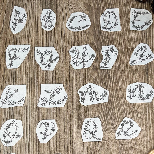 Initial Embroidery - Etsy