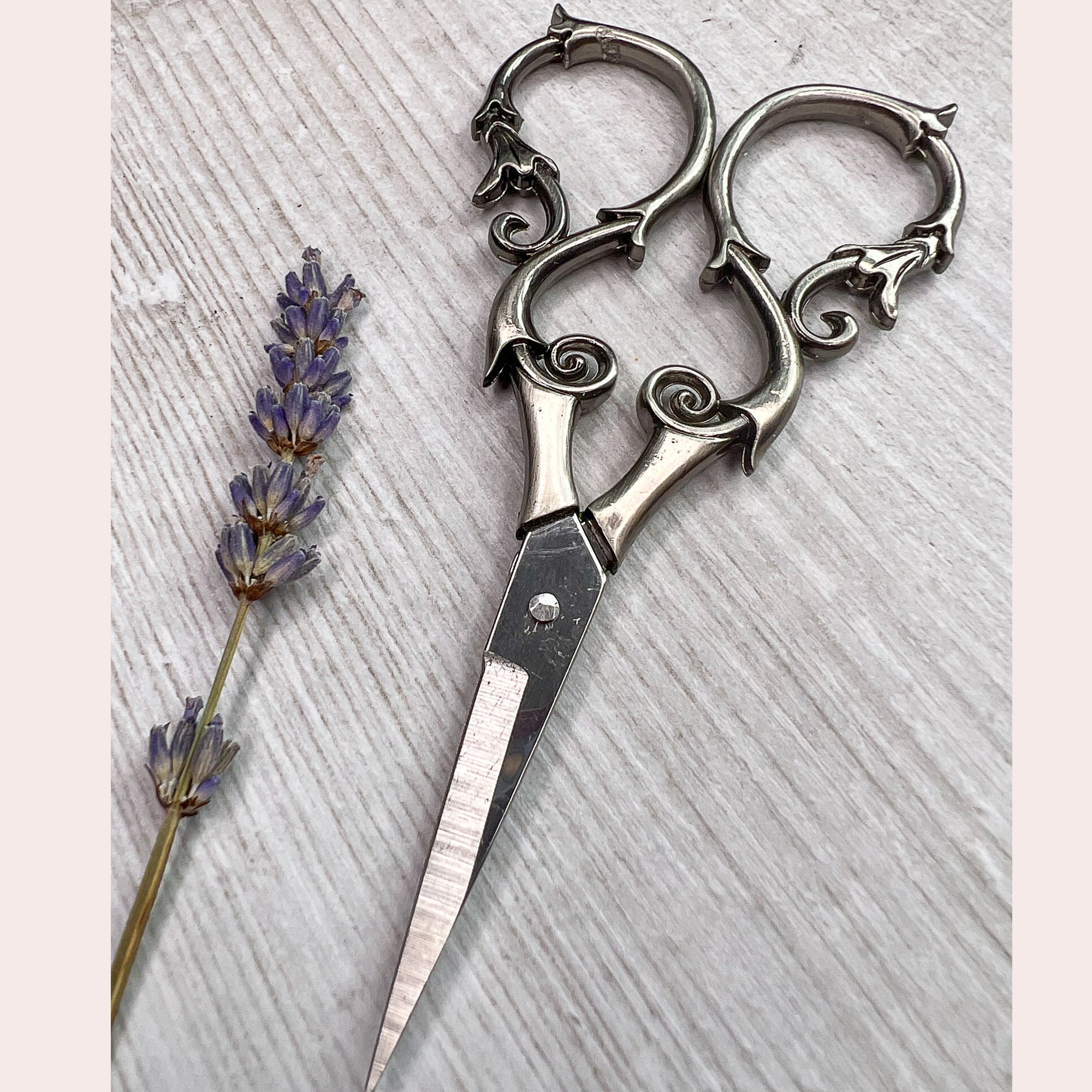 Antique Style Silver Embroidery Scissors Crafting Scissors - Etsy