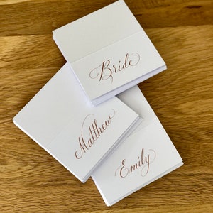 Handwritten Place Names Wedding Place Cards Personalised Calligraphy ...