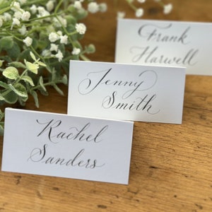 Handwritten Place Names Wedding Place Cards Personalised Calligraphy ...
