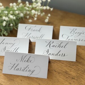 Handwritten Place Names Wedding Place Cards Personalised Calligraphy ...