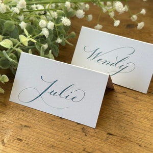 Handwritten Place Names Wedding Place Cards Personalised Calligraphy ...
