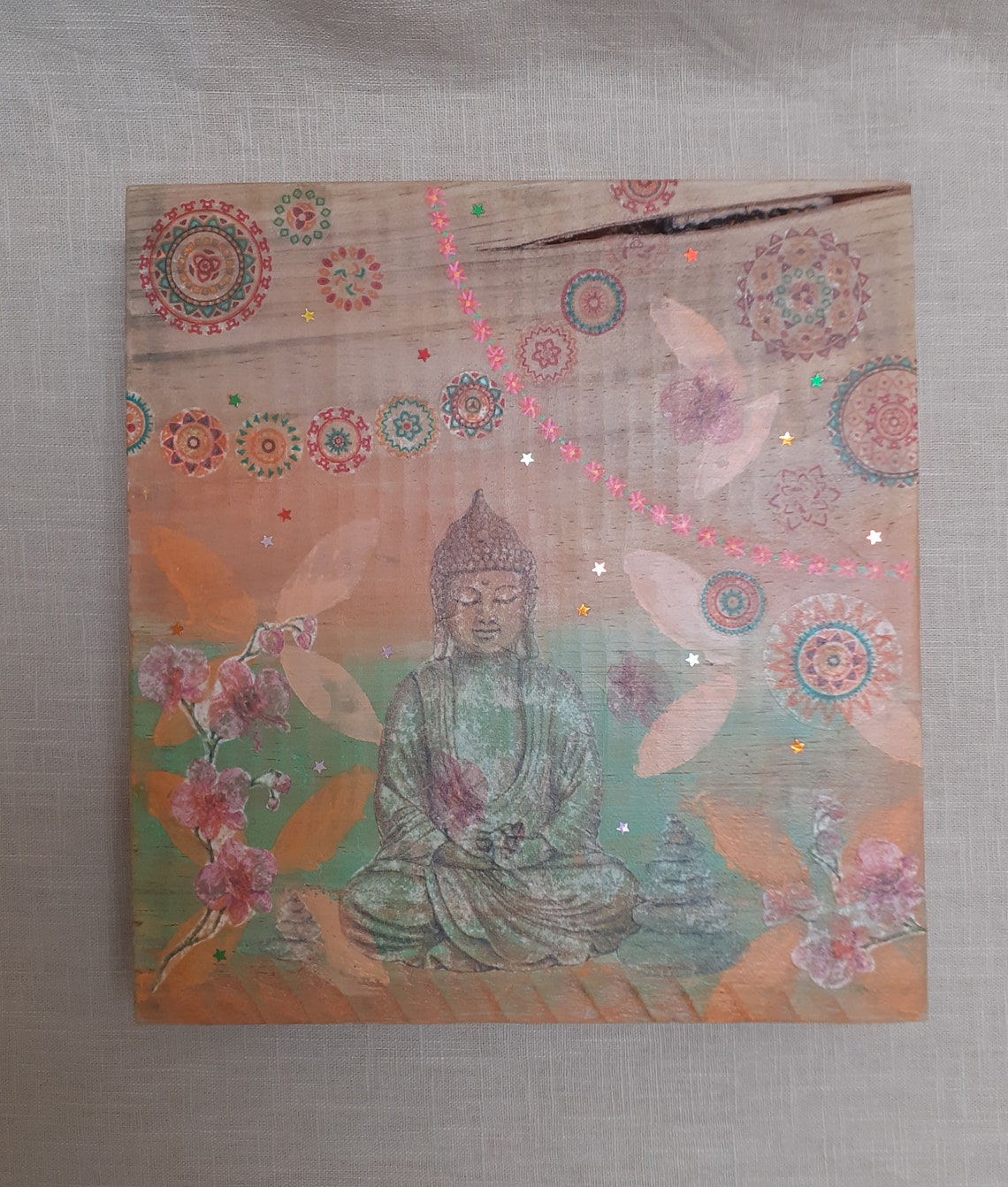 Picture/collage Buddha Motif for Hanging or Placing - Etsy UK